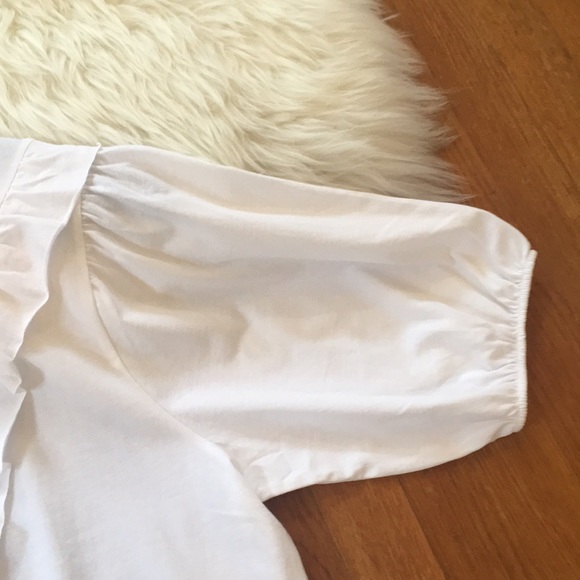 J. Crew | Tops | J Crew Ruffle Bib Tshirt | Poshmark